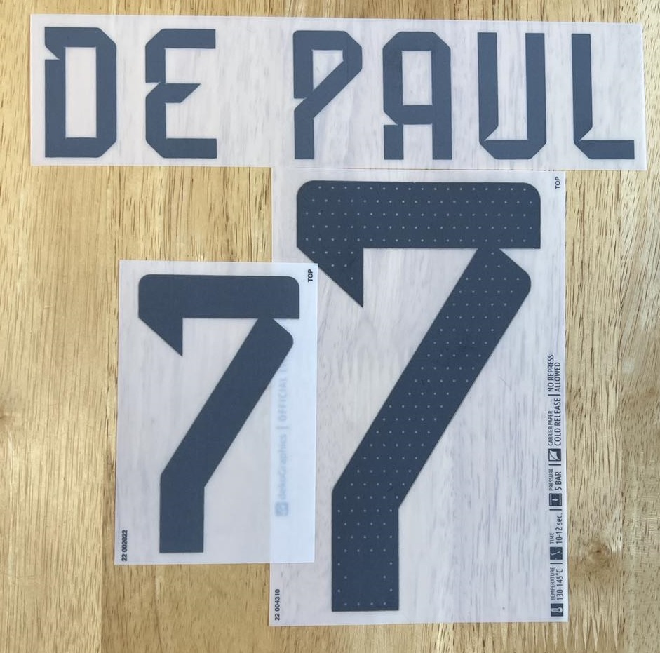 Argentinien De Paul Kinder-Junior Flock fürs adidas Home Trikot FIFA WM ...